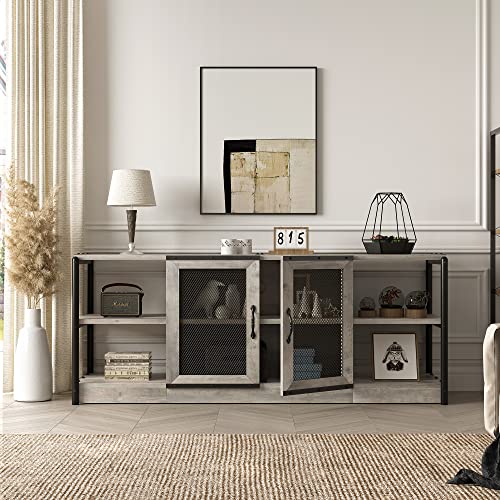 Amyove TV Stand, Grey