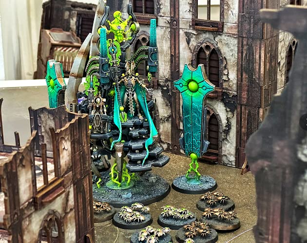 Jucoci Battlezone Creation Kit 36PCS Tabletop Terrain Wargame Terrains Set Compatible with WH40K