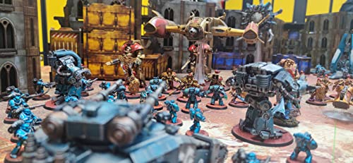 Jucoci Battlezone Creation Kit 36PCS Tabletop Terrain Wargame Terrains Set Compatible with WH40K