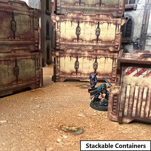 Jucoci Battlezone Creation Kit 36PCS Tabletop Terrain Wargame Terrains Set Compatible with WH40K