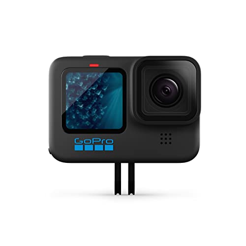 GoPro HERO11 Black - Waterproof Action Camera with 5.3K60 Ultra HD Video, 27MP Photos, 1/1.9" Image Sensor, Live Streaming, Webcam, Stabilization (Renewed)