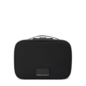 tumi voyageur tammin cosmetic bag - makeup case organizers for travel - make up bag for packing - black & gunmetal