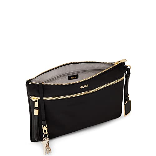 TUMI Voyageur Patna Sling - Crossbody Purse for Holding Essentials - Women's Sling for Everyday - Black & Gold Hardware