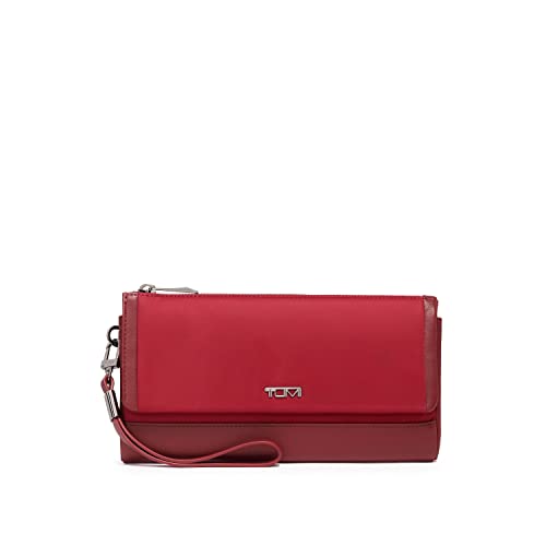 TUMI Voyageur Travel Wallet - Premium Women's Travel Wallet - Stain & Water Resistant - Desert Red