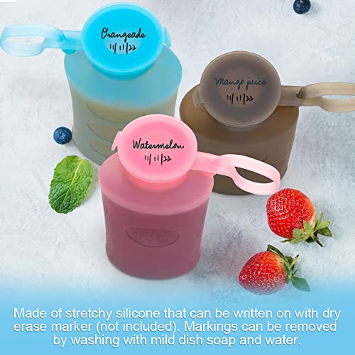 Morlike Silicone Milk Storage Bags, Reusable Breastmilk Containers for Breastfeeding, 9oz/270ml Breast Milk Saver, Leakproof Milk Freezer Pouches, BPA Free (Blue, 5 Pack)