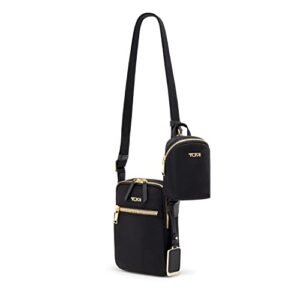 TUMI Voyageur Persia Crossbody - Men's & Women's Crossbody Bag - Crossbody Purse for Everyday Use - Black & Gold