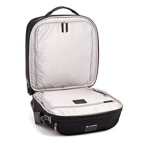 TUMI Voyageur Oxford Compact Carry On Suitcase - Luggage for Women & Men with Wheels - Black & With Gunmetal Hardware