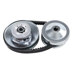 gesexi 40 series 1" bore go kart cvt torque converter clutch kit 1" bore driver clutch + 3/4" driven clutch + 203785 drive belt compatible with comet 40/44 series for mini bike, go kart, lawnmower