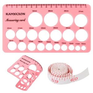 nipple ruler, nipple rulers for flange sizing measurement tool, silicone & soft flange size measure for nipples, breast flange measuring tool breast pump sizing tool - new mothers musthaves (pink)