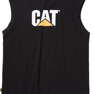 Caterpillar Men's Trademark Sleeveless Pocket Tee, Black, 4X-Large