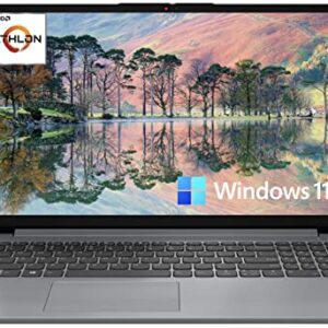 Lenovo IdeaPad 1 15.6" Laptop (2023 Model), AMD Dual-core Athlon 3050U Processor (up to 3.20 GHz, Beats i3-1005G1), 4GB RAM, 128GB SSD, Wi-Fi 6, Bluetooth, Long Battery, Win 11 S+MarxsolCables