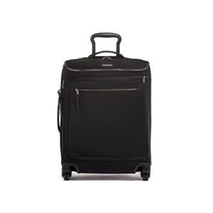 tumi voyageur leger international carry-on - luggage for women & men with wheels - black & gunmetal hardware