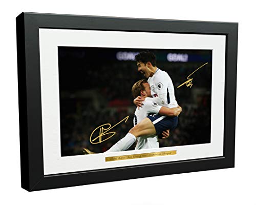 Kitbags & Lockers Large A3+ Print Signed Harry Kane Son Heung min Tottenham Hotspur Spurs Autographed Photo Photograph Picture frame Gift 1