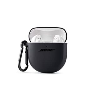 Bose Case Cover for QuietComfort Earbuds II, Protective Silicone Exterior, with Aluminum Carabiner for Convenient Carrying, Triple Black