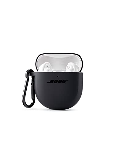 Bose Case Cover for QuietComfort Earbuds II, Protective Silicone Exterior, with Aluminum Carabiner for Convenient Carrying, Triple Black