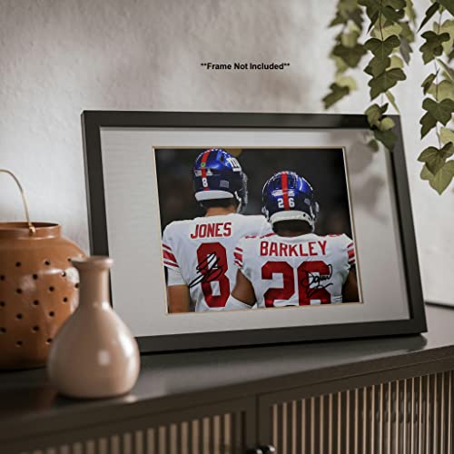 Ikonic Fotohaus Daniel Jones Saquon Barkley Signed Photo Autograph Print Wall Art Home Decor