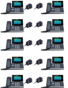 yealink t54w ip phone [10 pack] - power adapters included