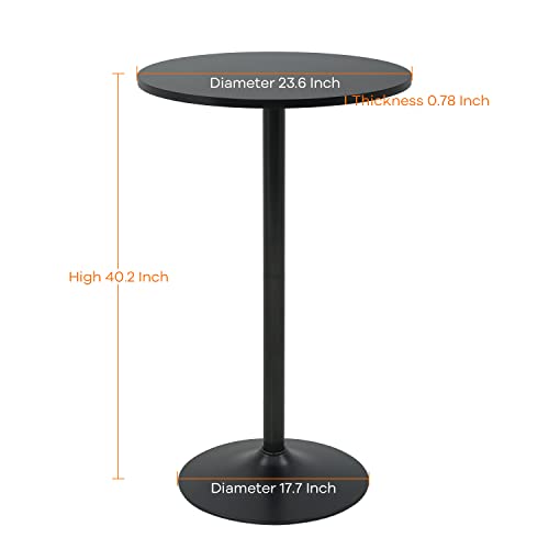 MGHH Modern Bar Table, Kitchen Dining Table Round Pub Table Hydraulic Dining Room Home Kitchen Table Bar Top Table Tall Table