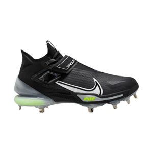 nike force zoom trout 8 elite metal baseball cleats black | gray size 8 medium