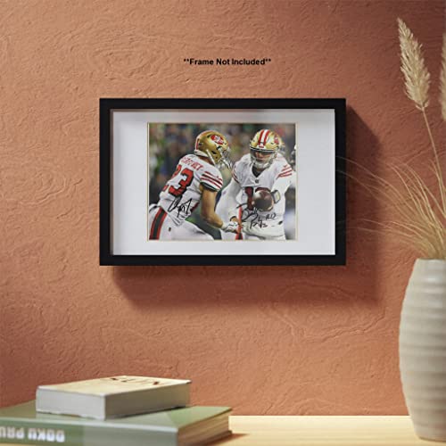 Ikonic Fotohaus Brock Purdy Christian McCaffrey Signed Photo Autograph Print Wall Art Home Decor