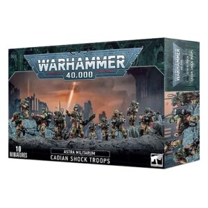 games workshop warhammer 40k: astra militarum - cadian shock troops