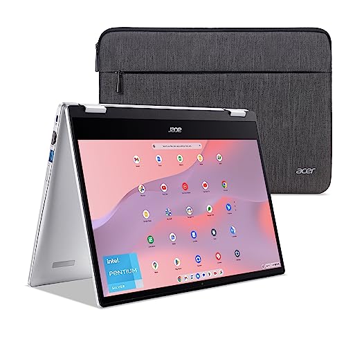 Acer Chromebook Spin 314 Convertible Laptop | Intel Pentium Silver N6000 | 14" HD Corning Gorilla Glass Touch Display | 8GB LPDDR4X | 128GB eMMC | Intel Wi-Fi 6 AX201 | Chrome OS | CP314-1H-P1Q5