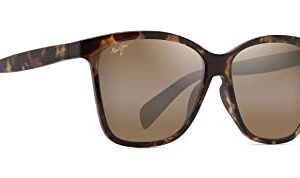 Maui Jim Women's Liquid Sunshine Polarized Fashion Sunglasses, Tokyo Tortoise/HCL® Bronze, Medium