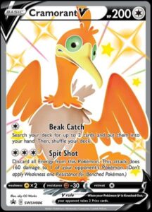 pokemon - cramorant v - swsh086 - shining fates - full art black star promo