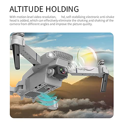 Foldable Drones with Camera for Adults 4K 1080P Ultra HD Dual Camera Beginners FPV Camera Remote Control Toy Headless Mode One Button Start Speed Adjustment, Drone for Adults, Toys Gifts (Black)