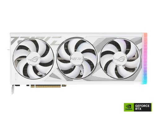 ASUS ROG Strix GeForce RTX™ 4080 White OC Edition Gaming Graphics Card (PCIe 4.0, 16GB GDDR6X, HDMI 2.1a, DisplayPort 1.4a)