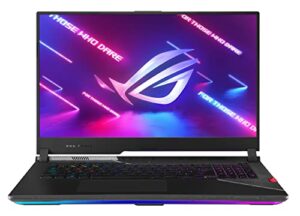 asus rog strix scar 17 (2023) gaming laptop, 17.3” qhd 240hz/3ms, 100% dci-p3 display, geforce rtx 4080, amd ryzen 9 7945hx, 32gb ddr5, 1tb pcie ssd, wi-fi 6e, windows 11 pro, g733pz-xs96,off black