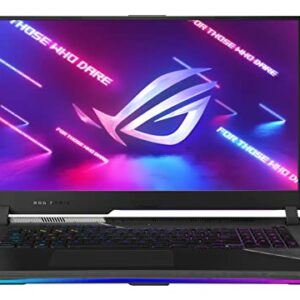 ASUS ROG Strix Scar 17 (2023) Gaming Laptop, 17.3” QHD 240Hz/3ms, 100% DCI-P3 Display, GeForce RTX 4080, AMD Ryzen 9 7945HX, 32GB DDR5, 1TB PCIe SSD, Wi-Fi 6E, Windows 11 Pro, G733PZ-XS96,Off Black