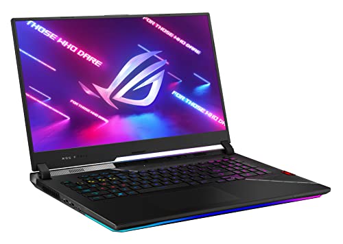 ASUS ROG Strix Scar 17 (2023) Gaming Laptop, 17.3” QHD 240Hz/3ms, 100% DCI-P3 Display, GeForce RTX 4080, AMD Ryzen 9 7945HX, 32GB DDR5, 1TB PCIe SSD, Wi-Fi 6E, Windows 11 Pro, G733PZ-XS96,Off Black