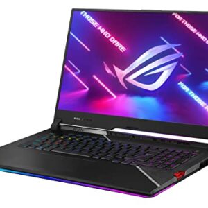 ASUS ROG Strix Scar 17 (2023) Gaming Laptop, 17.3” QHD 240Hz/3ms, 100% DCI-P3 Display, GeForce RTX 4080, AMD Ryzen 9 7945HX, 32GB DDR5, 1TB PCIe SSD, Wi-Fi 6E, Windows 11 Pro, G733PZ-XS96,Off Black