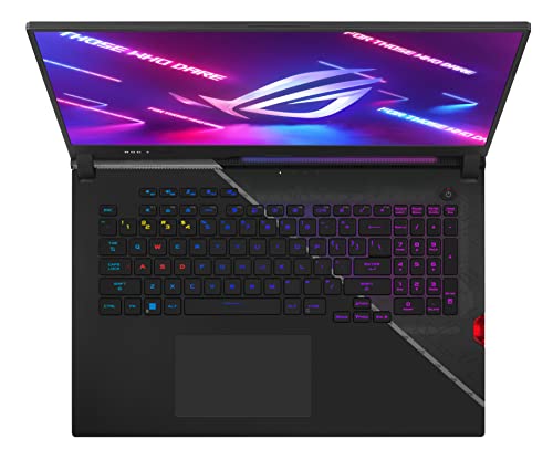 ASUS ROG Strix Scar 17 (2023) Gaming Laptop, 17.3” QHD 240Hz/3ms, 100% DCI-P3 Display, GeForce RTX 4080, AMD Ryzen 9 7945HX, 32GB DDR5, 1TB PCIe SSD, Wi-Fi 6E, Windows 11 Pro, G733PZ-XS96,Off Black