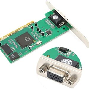 KUJOBUY 8MB Graphics Card VGA PCI 32Bit for Server Industrial Computer Multi-Display for ATI Rage XL 32 Bit PCI VGA Video Card PCI-X Interface Universal Video Card for Desktop Computers