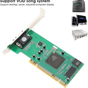 KUJOBUY 8MB Graphics Card VGA PCI 32Bit for Server Industrial Computer Multi-Display for ATI Rage XL 32 Bit PCI VGA Video Card PCI-X Interface Universal Video Card for Desktop Computers