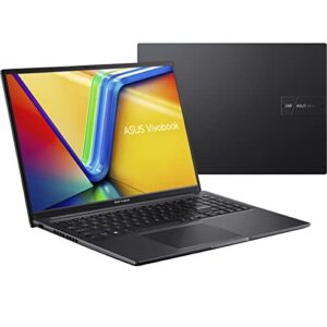 asus vivobook 16 laptop, 16” wuxga (1920 x 1200) 16:10 display, amd ryzen 7 7730u cpu, amd radeon™ graphics, 8gb ram, 1tb ssd, fingerprint sensor, windows 11 home, indie black, m1605ya-es74