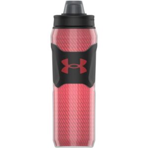 Under Armour UA 28oz Insulated Playmaker Squeeze Red Dash OSFA