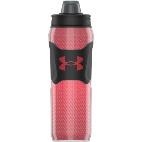 Under Armour UA 28oz Insulated Playmaker Squeeze Red Dash OSFA