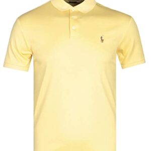 POLO RALPH LAUREN Men's Big and Tall Short Sleeve Pima Soft-Touch Polo Shirt (3XB, FallyellowSigPony)