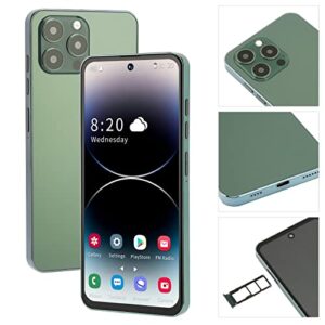 Alvinlite Smartphones I14 Pro Max Android 12, 6.7inch HD Full Screen Gaming Phone Upgraded 4G Cell Phone 4GB RAM 128GB Face ID Unlocked Mobile Cellphones with 4000mAh Large Battery(Green)