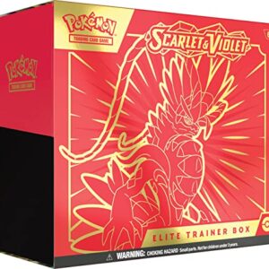 Pokemon TCG: Scarlet and Violet Elite Trainer Box - Koraidon Red (1 Full Art Promo Card, 9 Boosters and Premium Accessories)