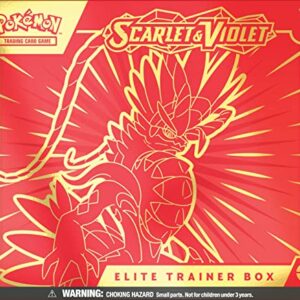 Pokemon TCG: Scarlet and Violet Elite Trainer Box - Koraidon Red (1 Full Art Promo Card, 9 Boosters and Premium Accessories)