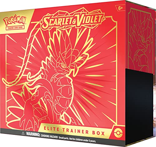 Pokemon TCG: Scarlet and Violet Elite Trainer Box - Koraidon Red (1 Full Art Promo Card, 9 Boosters and Premium Accessories)