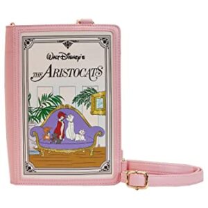 Loungefly Disney Convertible Crossbody Bag The Aristocats Classic Book Pink One Size