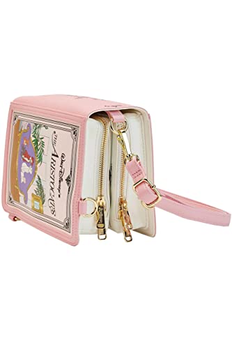 Loungefly Disney Convertible Crossbody Bag The Aristocats Classic Book Pink One Size