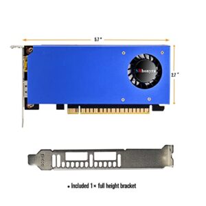 SRhonyra GTX 1650 4GB GDDR5 Dual-Monitor Display Graphics Card, Low Profile 2×HDMI Video Card 128 Bit PCIe 3.0 ×16 Bus Powered