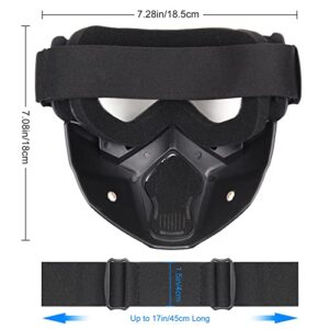 VPZenar Airsoft Helmet and Mask, Airsoft Helmet with Front NVG Mount and Side Rail, Airsoft Mask Full Face, Paintball Mask Anti Fog, Detachable Airsoft Goggles, Tactical Airsoft Protective Gear