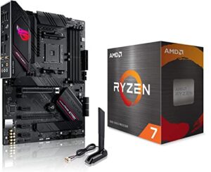 micro center amd ryzen 7 5800x 8-core 16-thread unlocked desktop cpu processor bundle with asus rog strix b550-f gaming wifi ii amd am4 atx gaming motherboard (pcie 4.0, wifi 6e, 2.5gb lan)